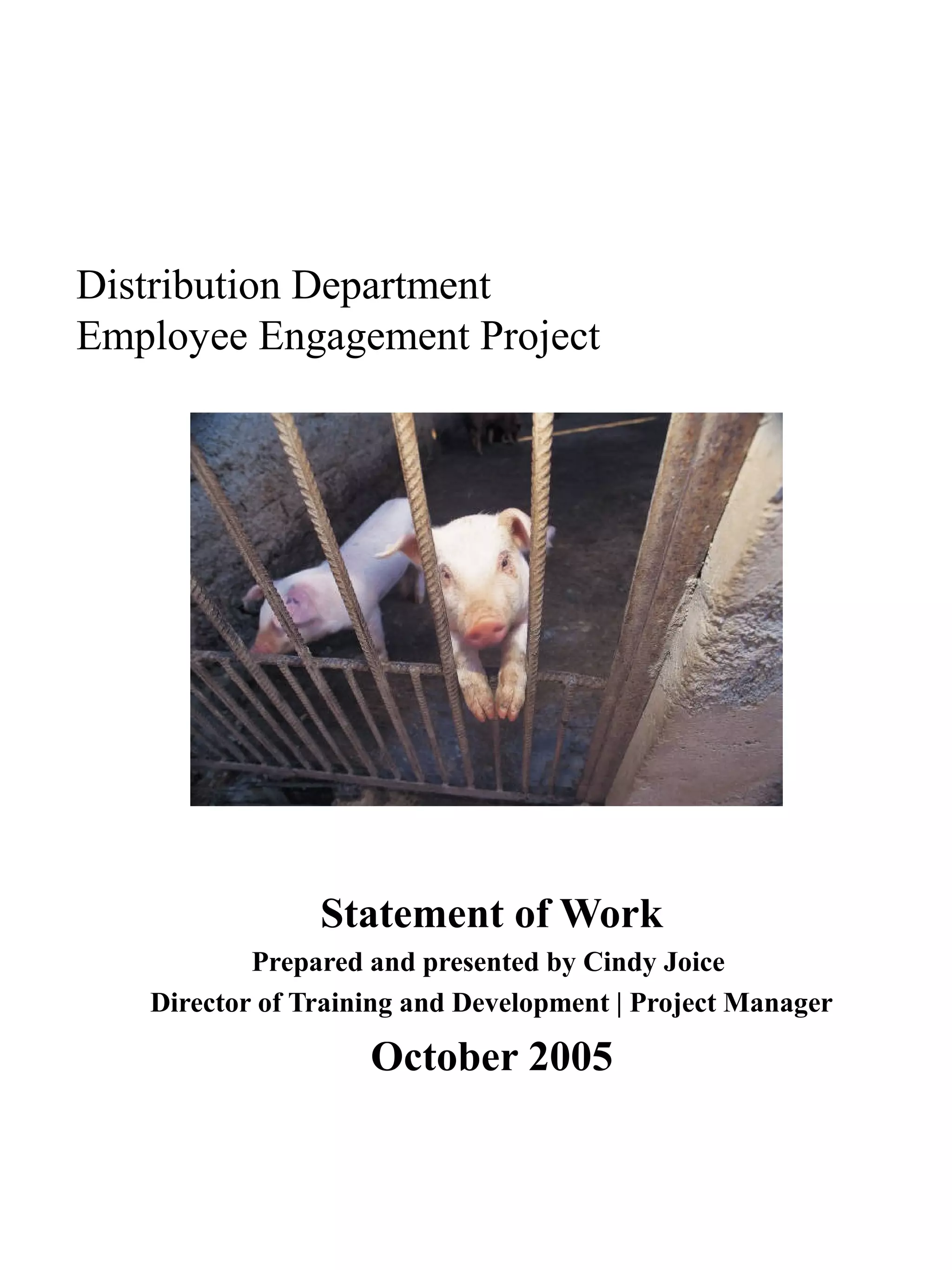Employee engagement project statement of work | PPT