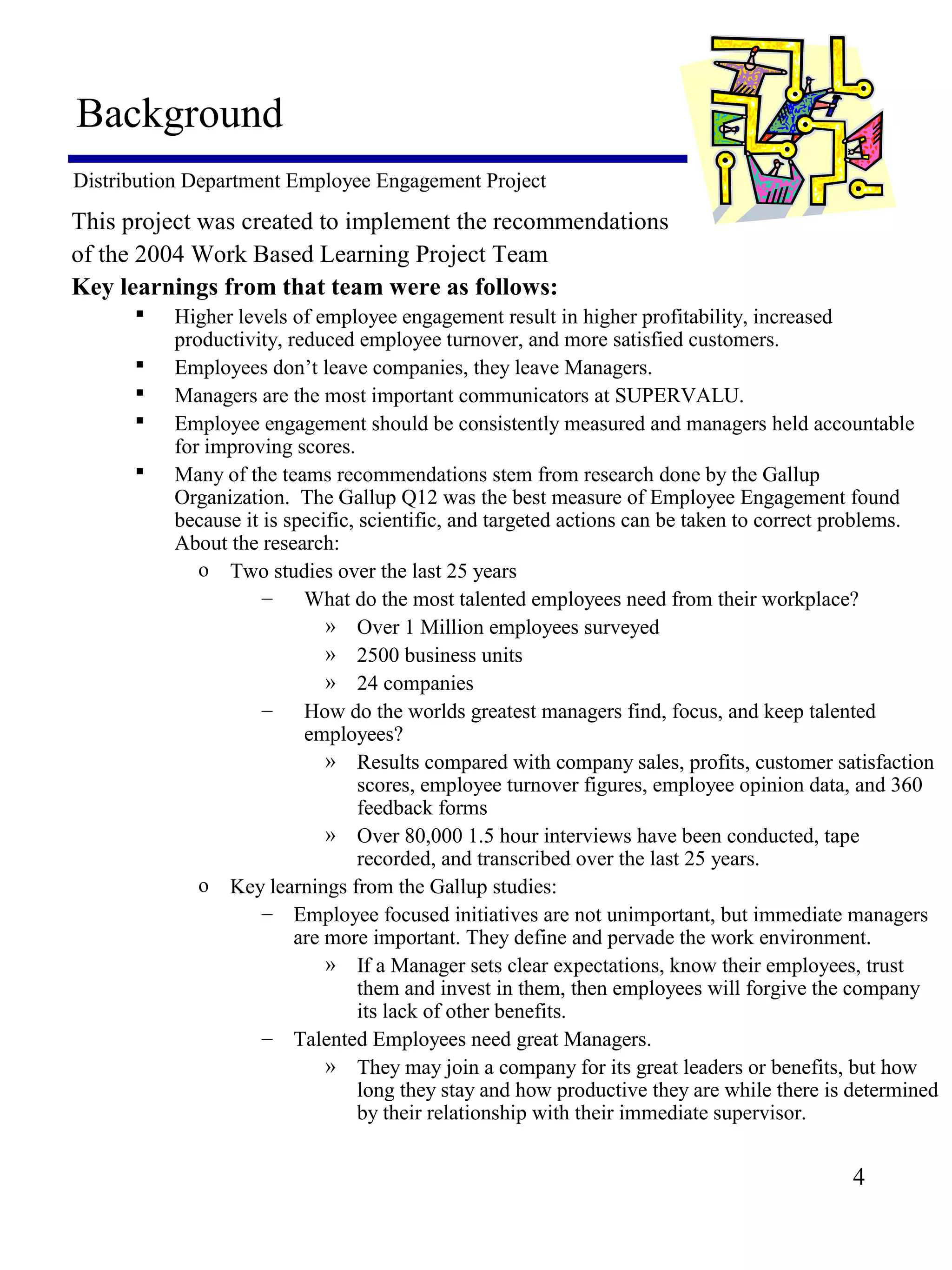 Employee engagement project statement of work | PPT