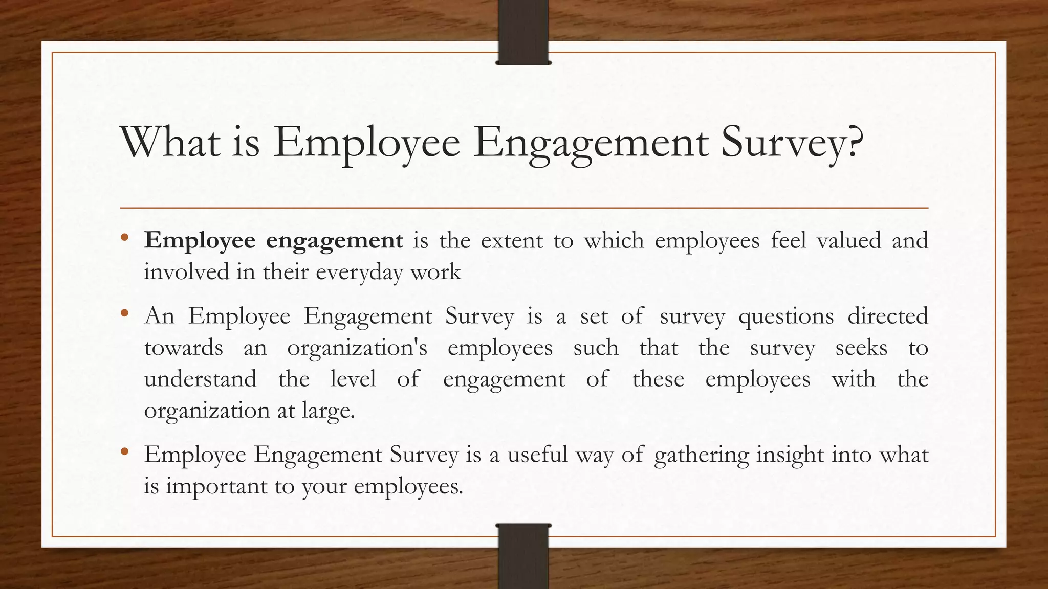 Employee engagement survey | PPTX