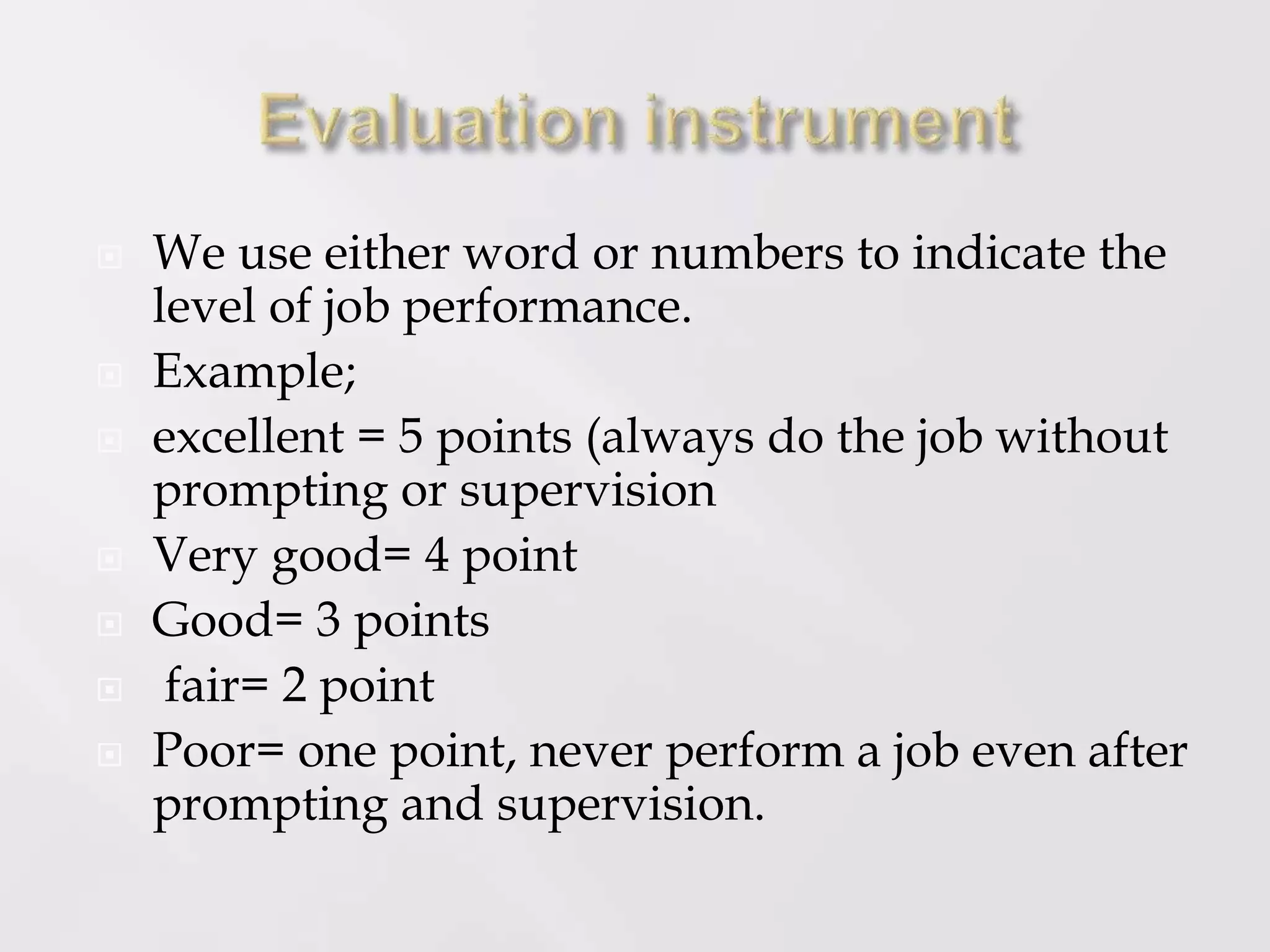 Employee evaluation, correction and discipline | PPTX