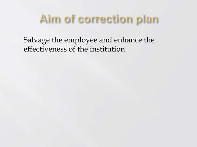 Employee evaluation, correction and discipline | PPT