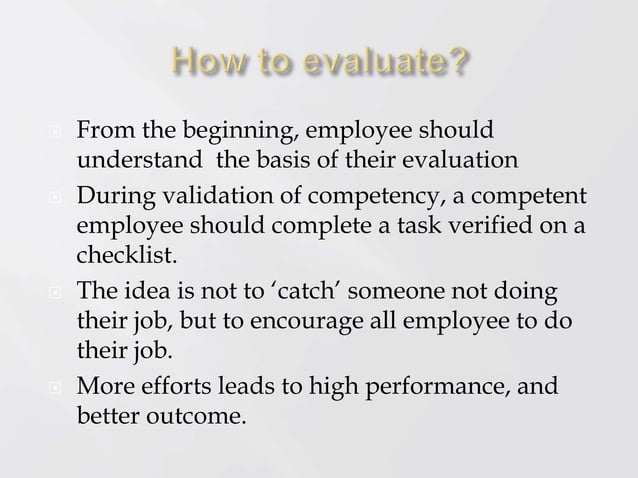 Employee evaluation, correction and discipline | PPT