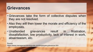 Employee Grievances | PPTX