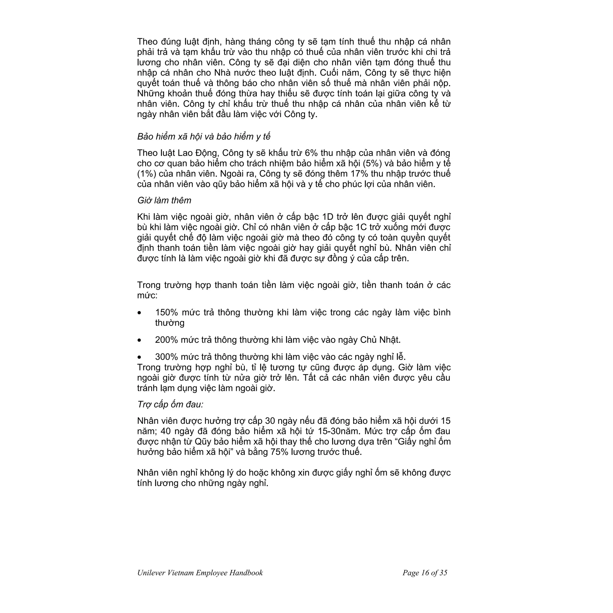 [References];[Unilever Employee handbook] | DOC