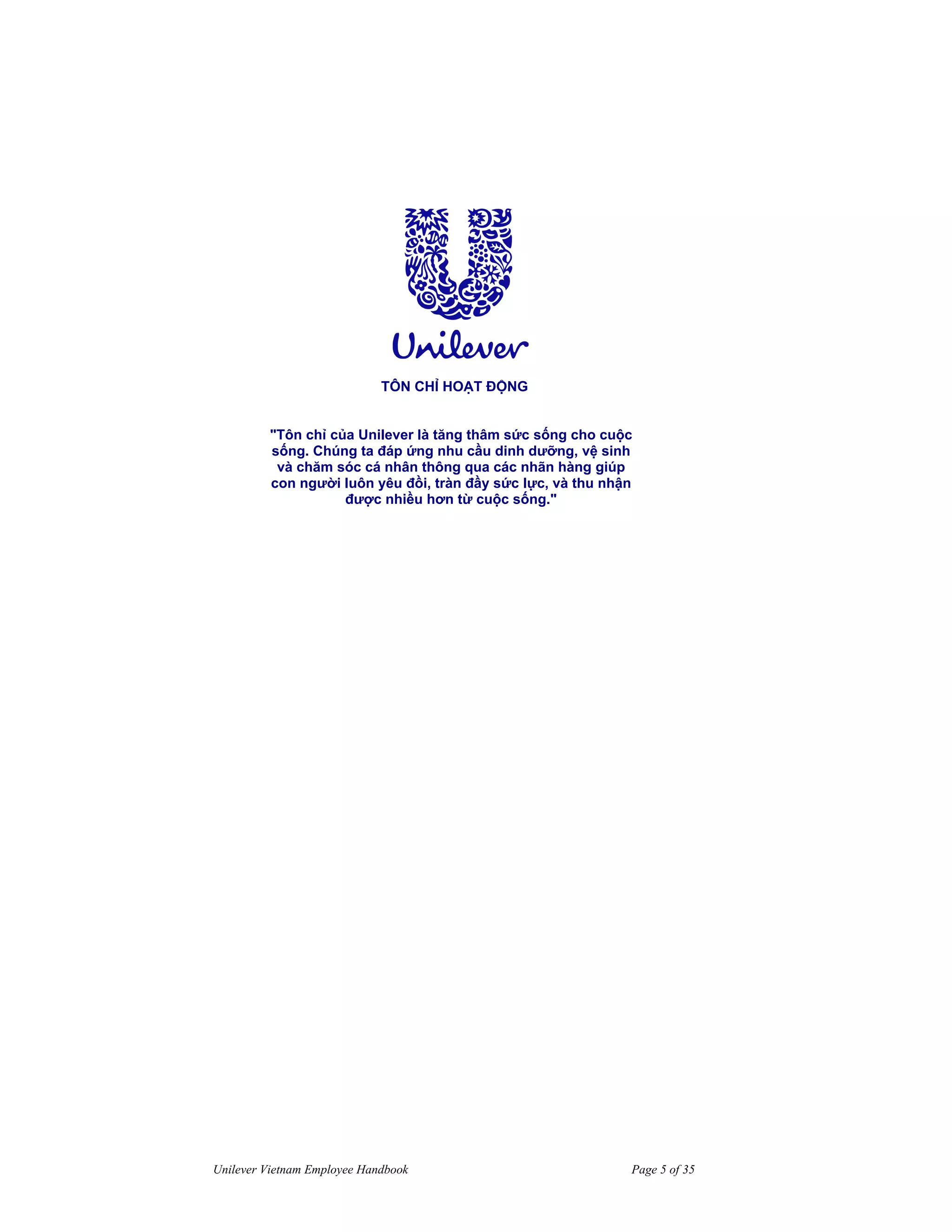 [References];[Unilever Employee handbook] | DOC