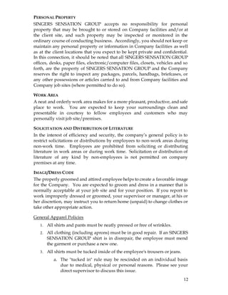 Employee handbook ssg non-profit_20142015 | PDF