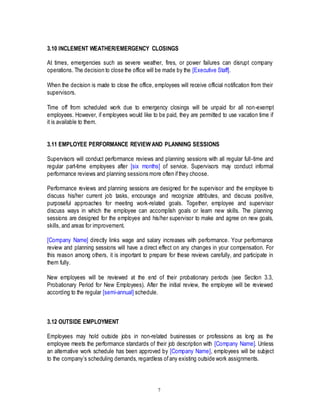 Employee handbook template 0777 | PDF