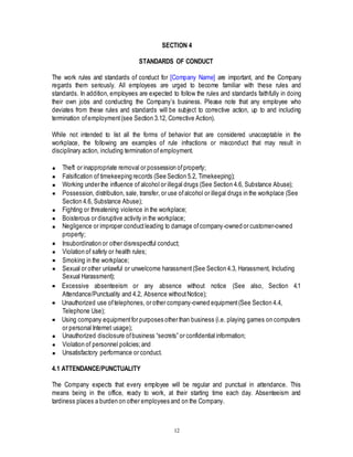 Employee handbook template 0777 | PDF