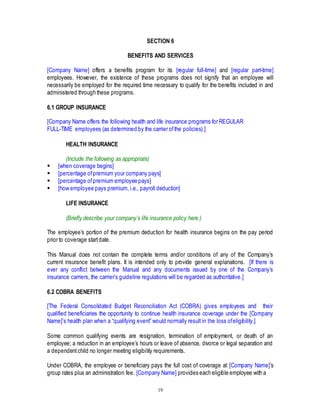 Employee handbook template 0777 | PDF