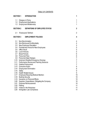 Employee handbook template 0777 | PDF