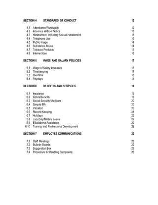 Employee handbook template 0777 | PDF