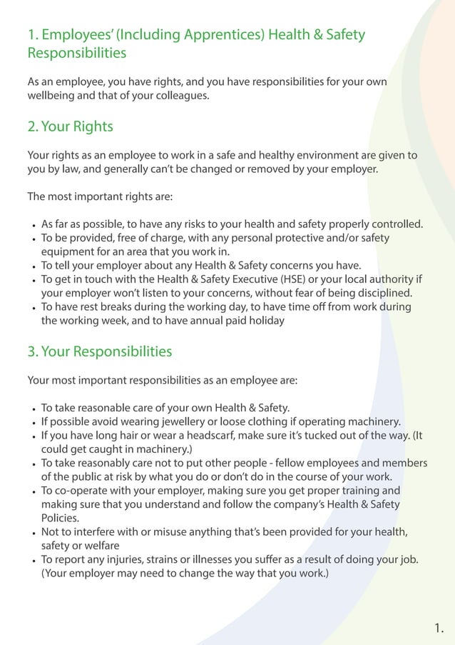 Employee Health & Safety | PDF