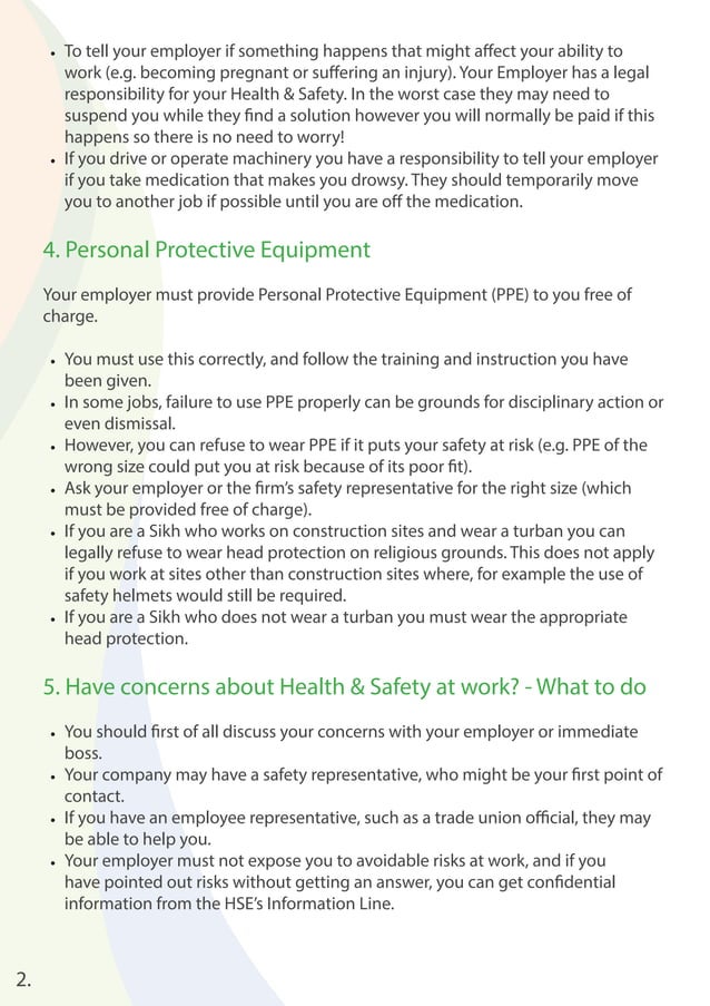 Employee Health & Safety | PDF