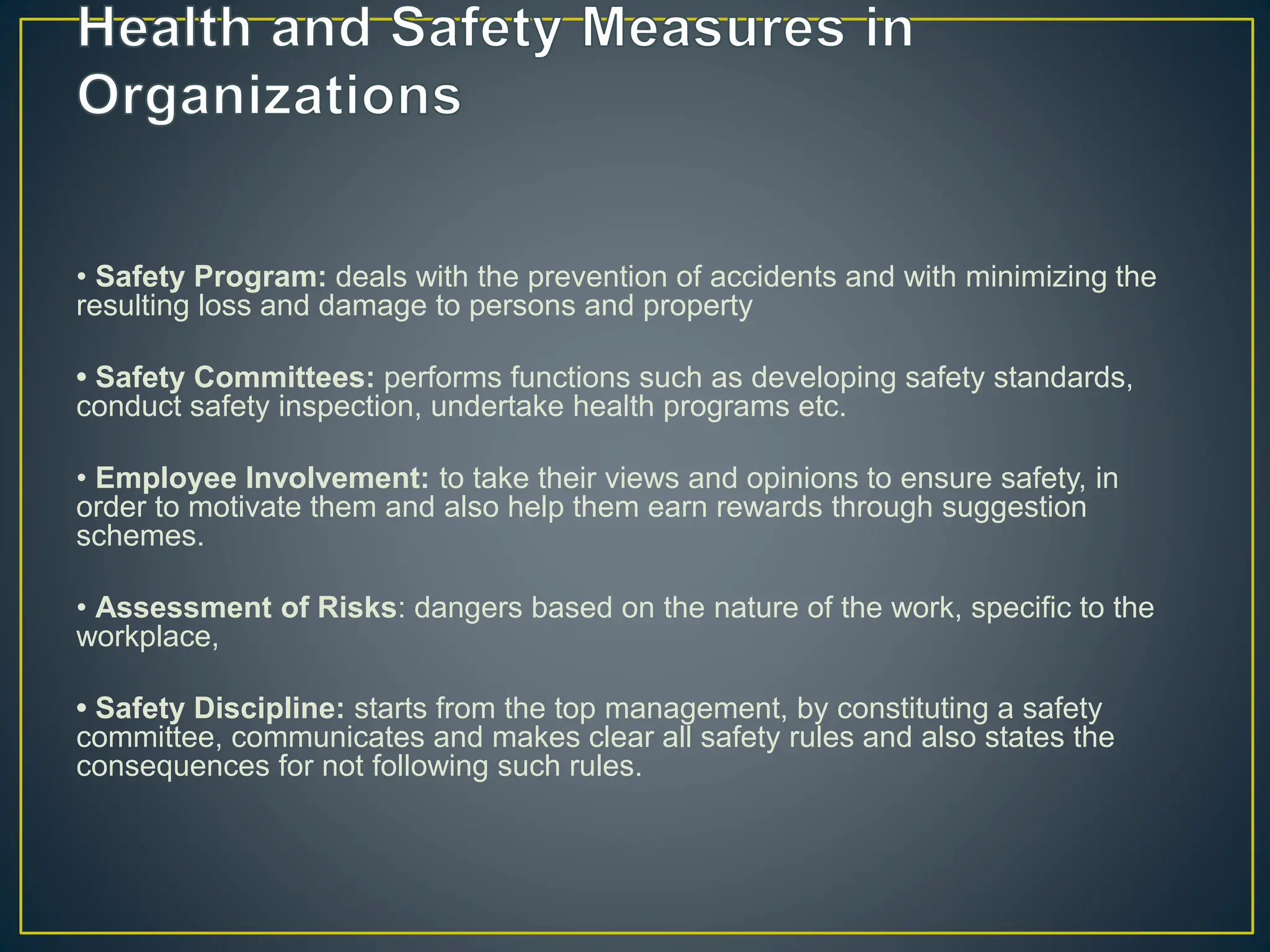 Employee Health & Safety is concerned in this slides | PPTX