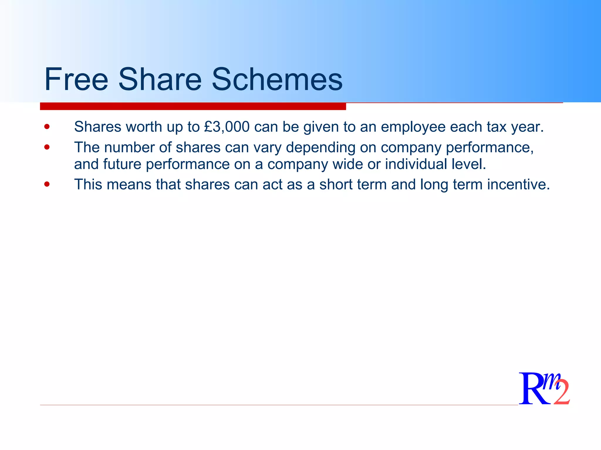 Employee Incentives And Share Incentive Plans | PPT
