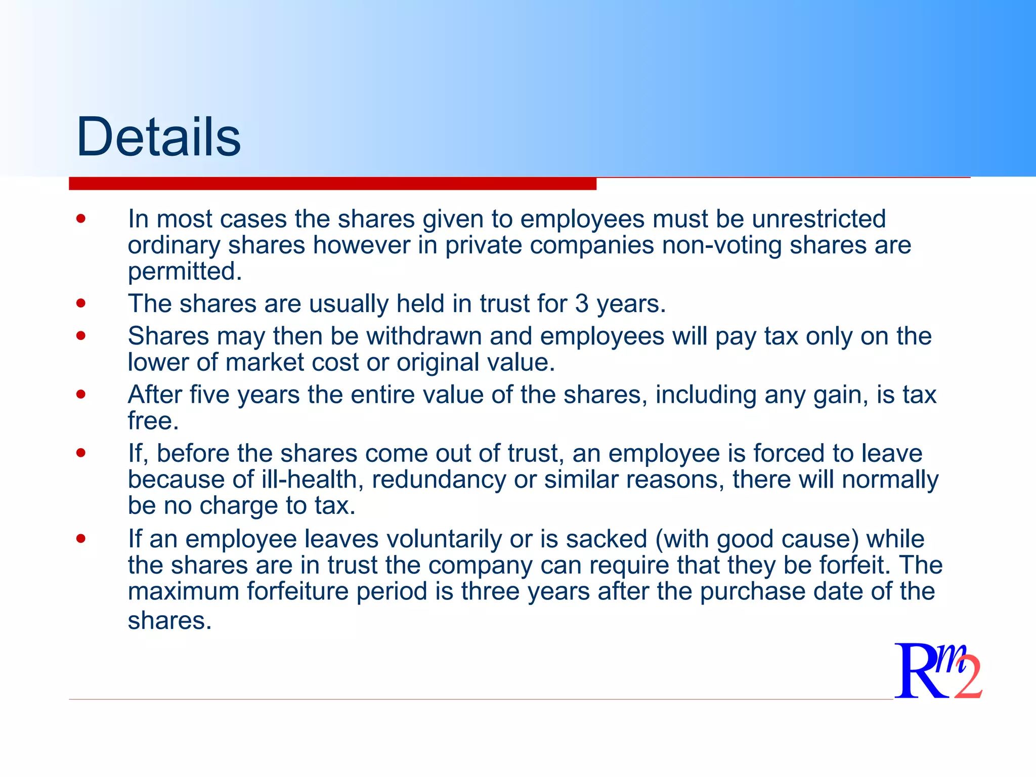 Employee Incentives And Share Incentive Plans | PPT