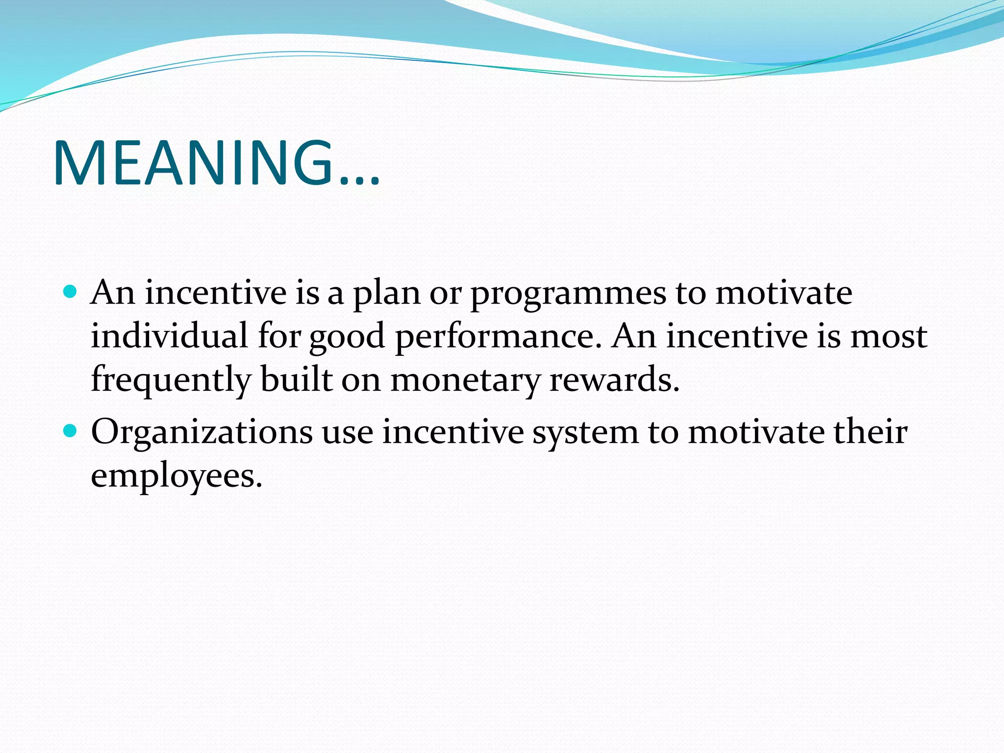 Employee incentive scheme | PPTX