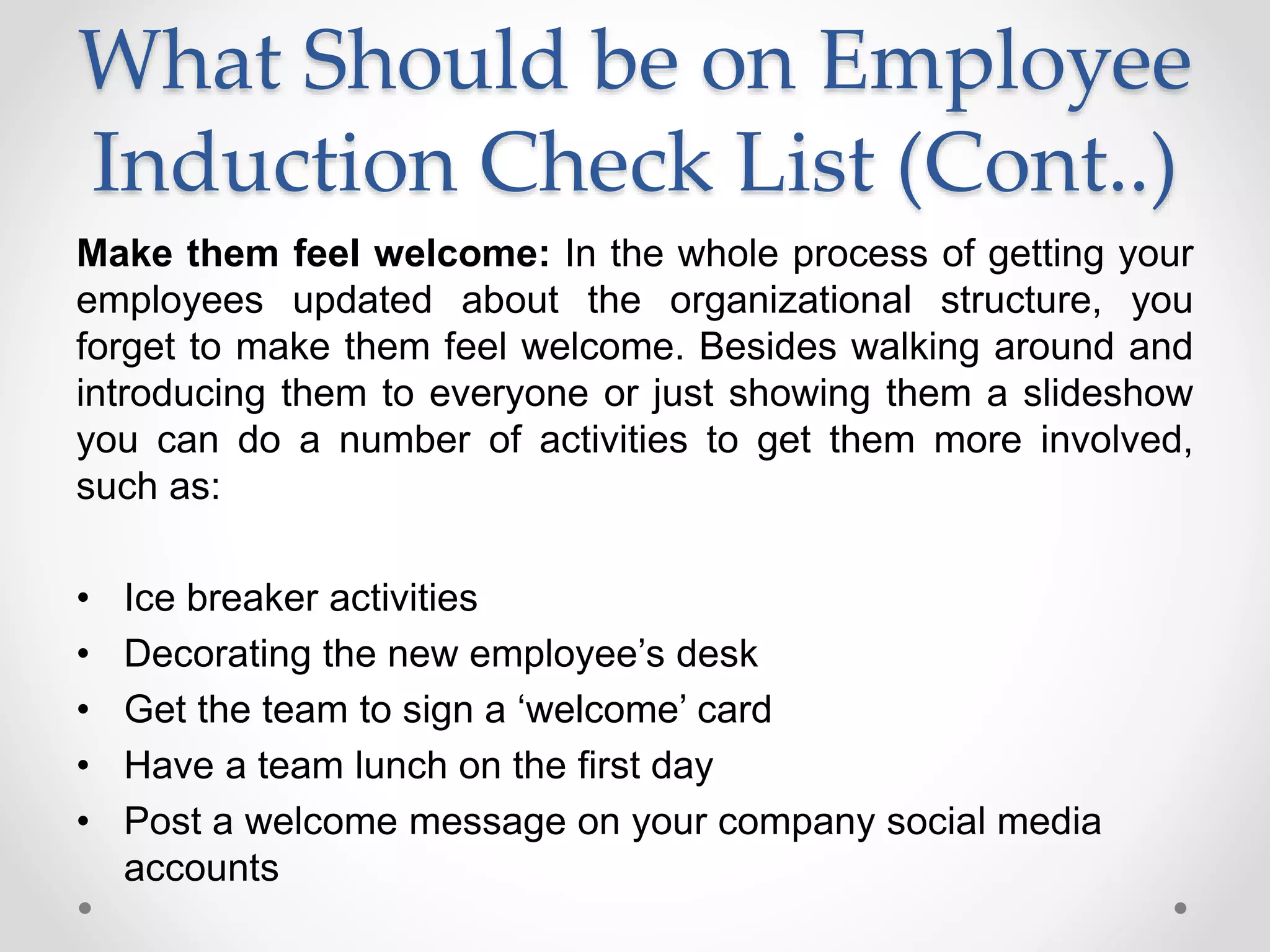Employee Induction– 1st step of welcoming new employees! | PPTX