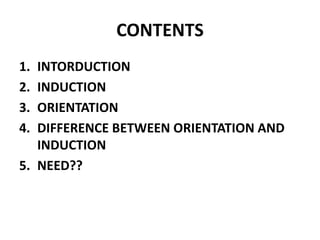 Employee induction and orientation | PPTX