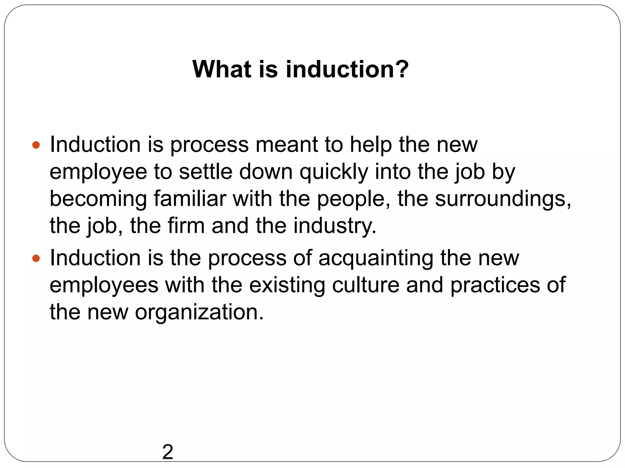 Employee induction programme | PPTX