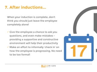 Employee inductions, A Checklist by citrusHR consulting | PPT