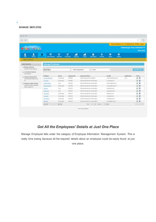 Employee information management system | DOCX | Human Resources | Business