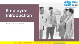 Employee Introduction PowerPoint Presentation Slides | PDF