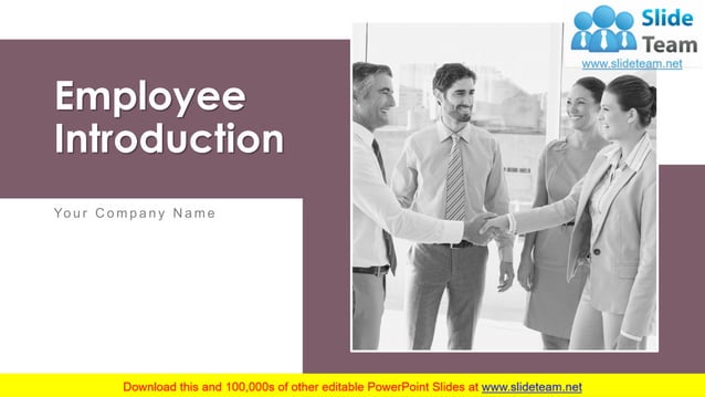 Employee Introduction PowerPoint Presentation Slides | PDF