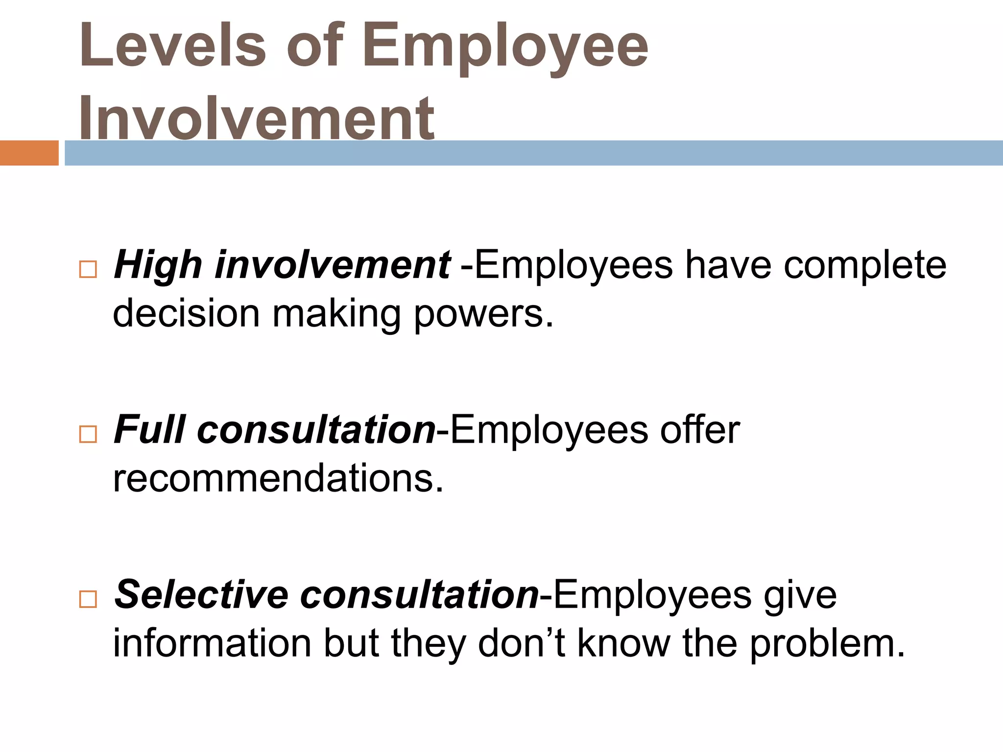 Employee involvement ppt | PPTX