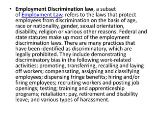 Employee Job Discrimination ppt | PPTX