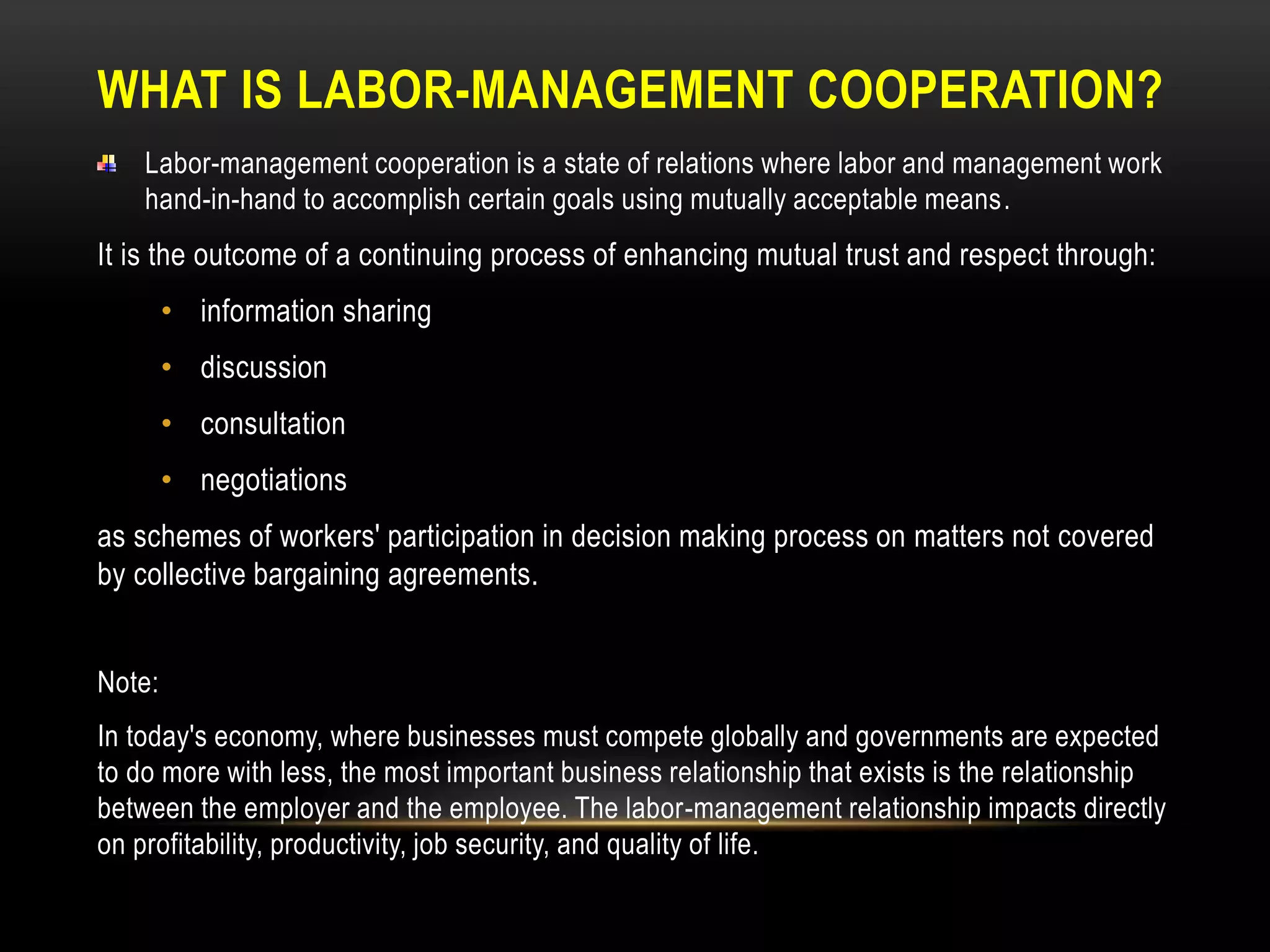 Employee labor management relations pp | PPTX