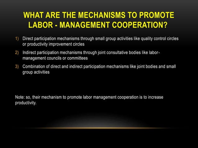 Employee labor management relations pp | PPTX | Business and Finance