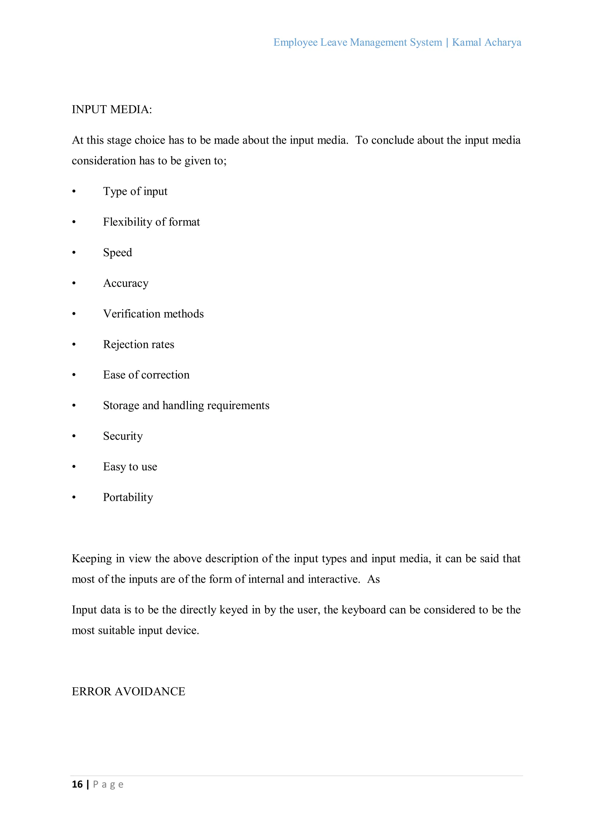 Employee leave management system project. | PDF