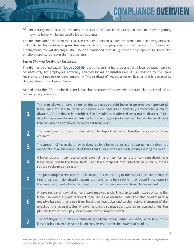 Employee Leave Sharing and Donation Programs