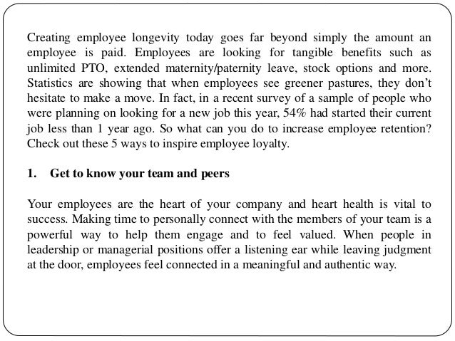 Employee loyalty | PPT