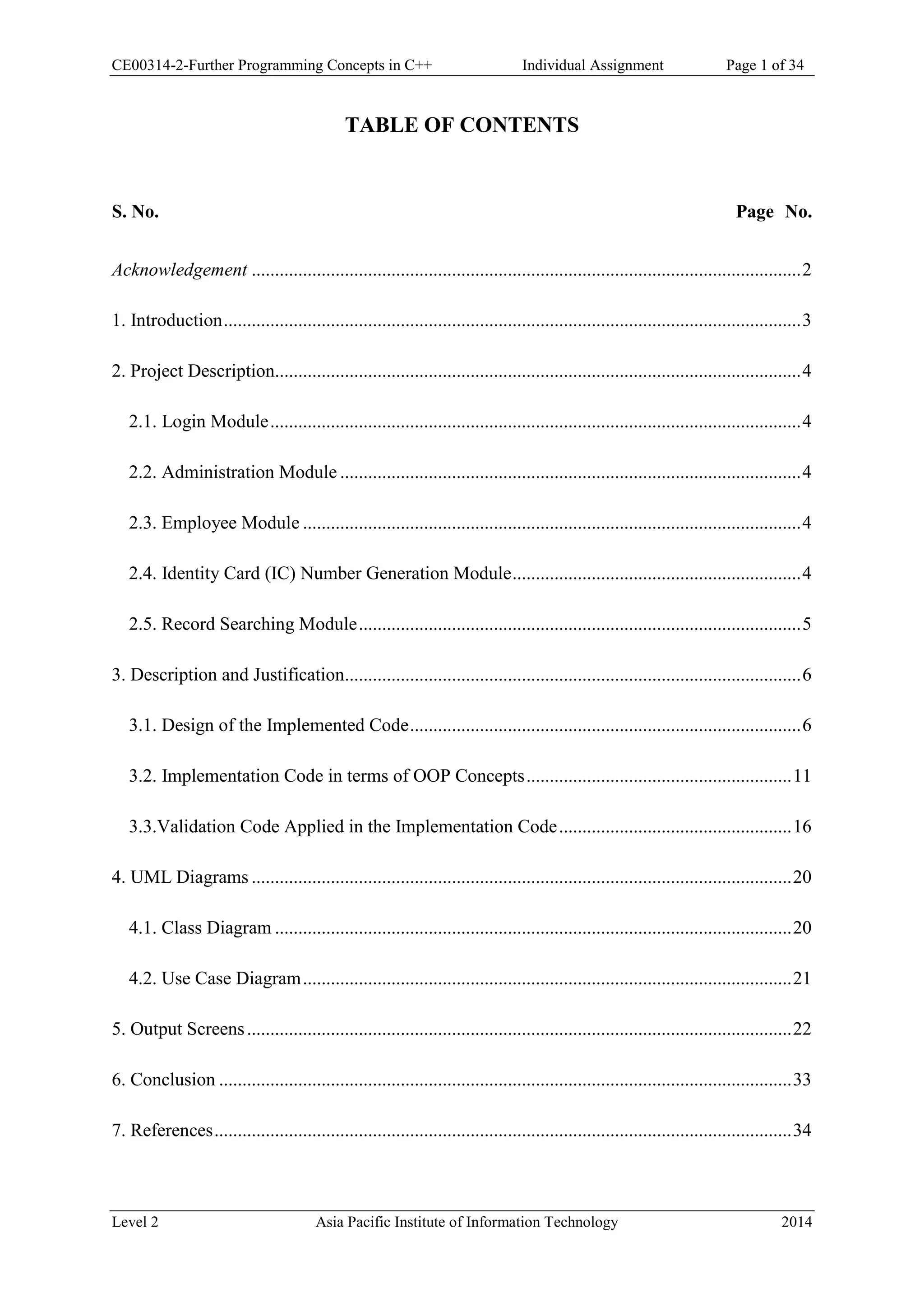 Employee Management System in C++ | PDF