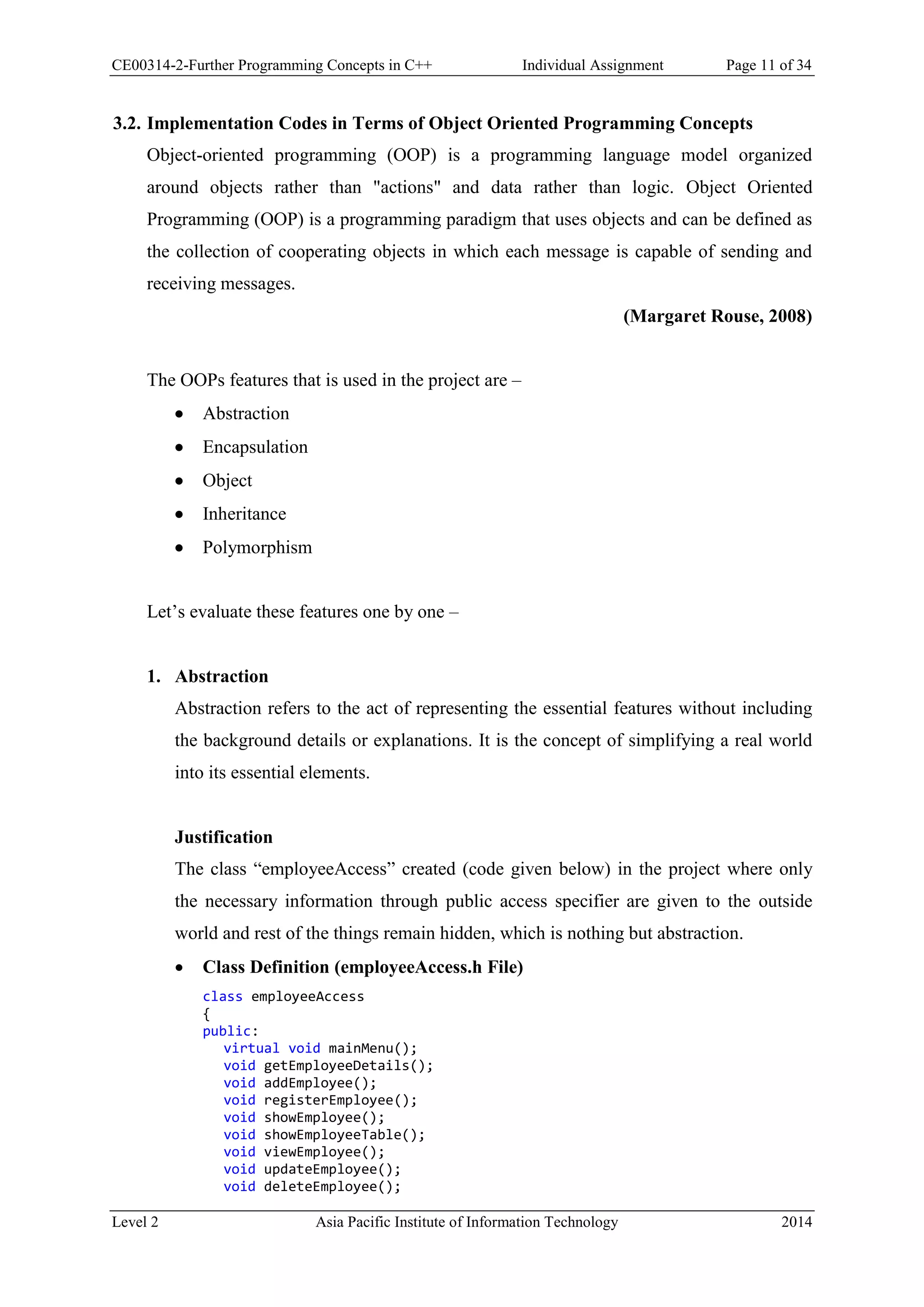 Employee Management System in C++ | PDF