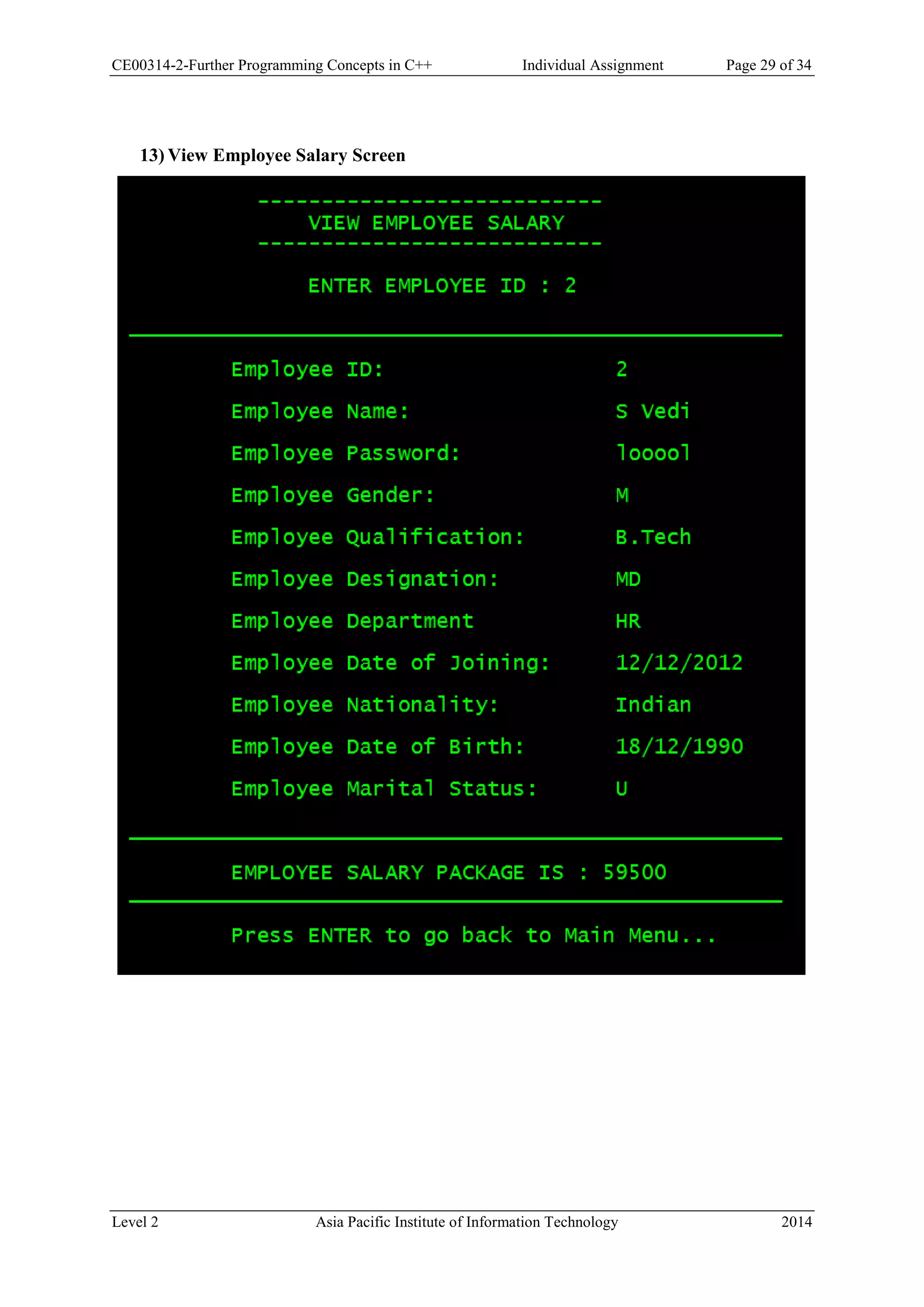 Employee Management System in C++ | PDF