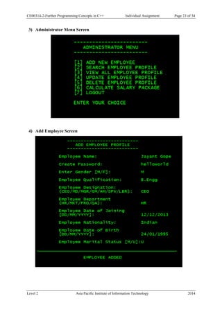 Employee Management System in C++ | PDF