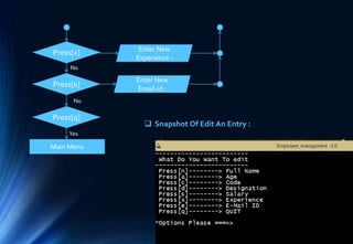 Employee management system | PPTX | Operating Systems | Computer ...