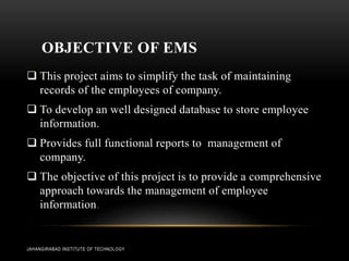 Employee management system | PPTX