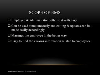 Employee management system | PPTX