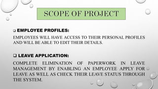 Employee management system Project | PPTX