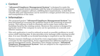Employee Management System | PPTX | Computer Software and Applications ...