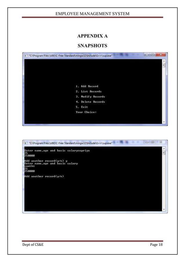 Employee management system1 | DOCX | Databases | Computer Software and Applications