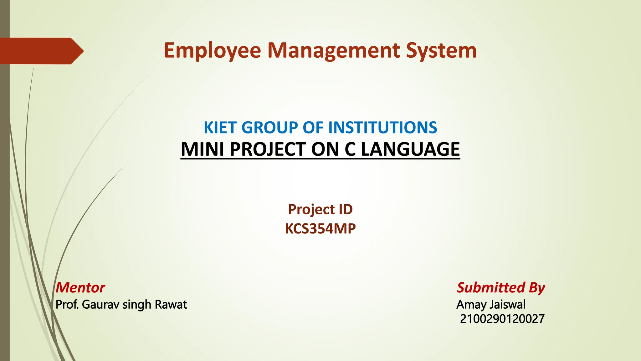 EMPLOYEE MANAGEMENT SYSTEM FINAL presentation | PPTX