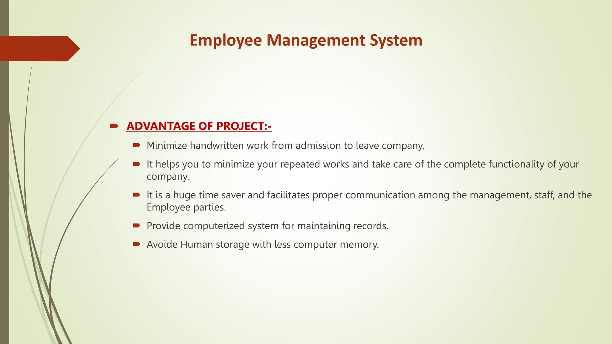 EMPLOYEE MANAGEMENT SYSTEM FINAL presentation | PPTX