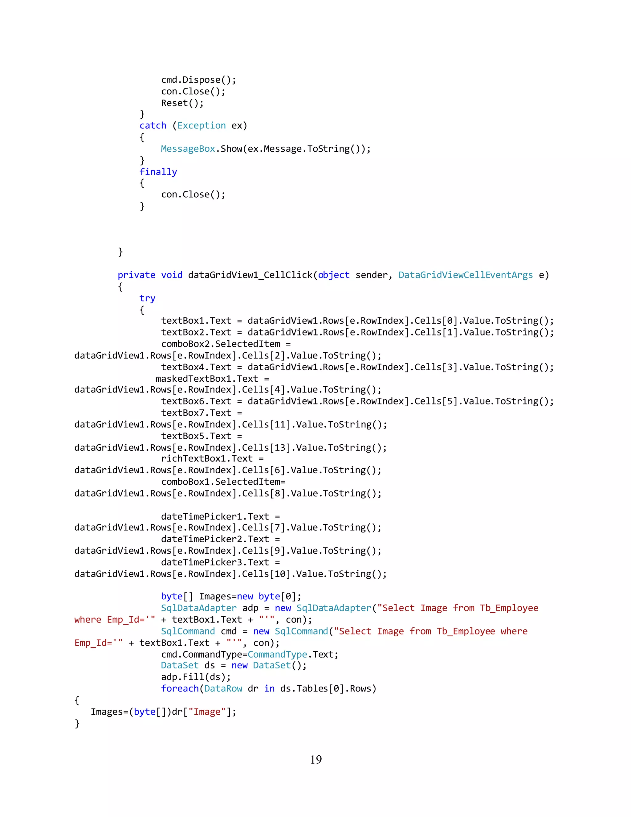Employee management system report | DOCX