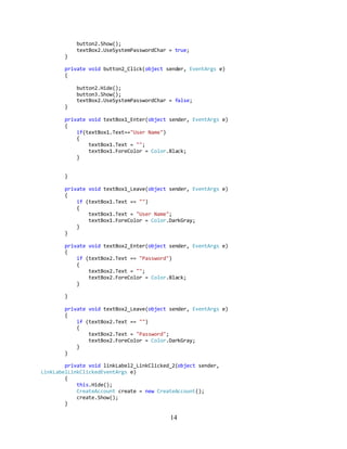 Employee management system report | DOCX