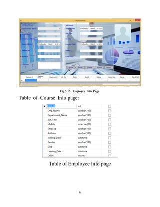 Employee management system report | DOCX